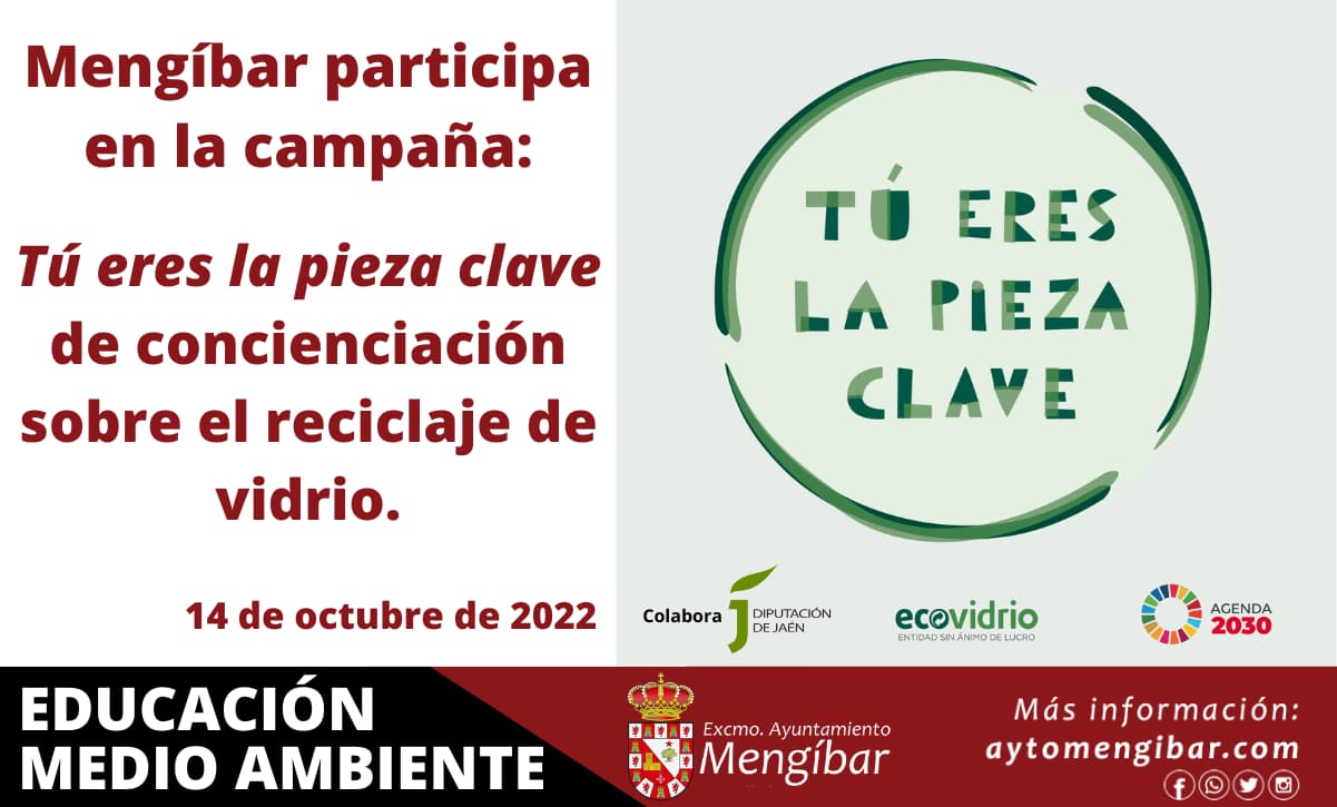 Mengíbar participa en la campaña ‘Tú eres la pieza clave’ de Ecovidrio ...